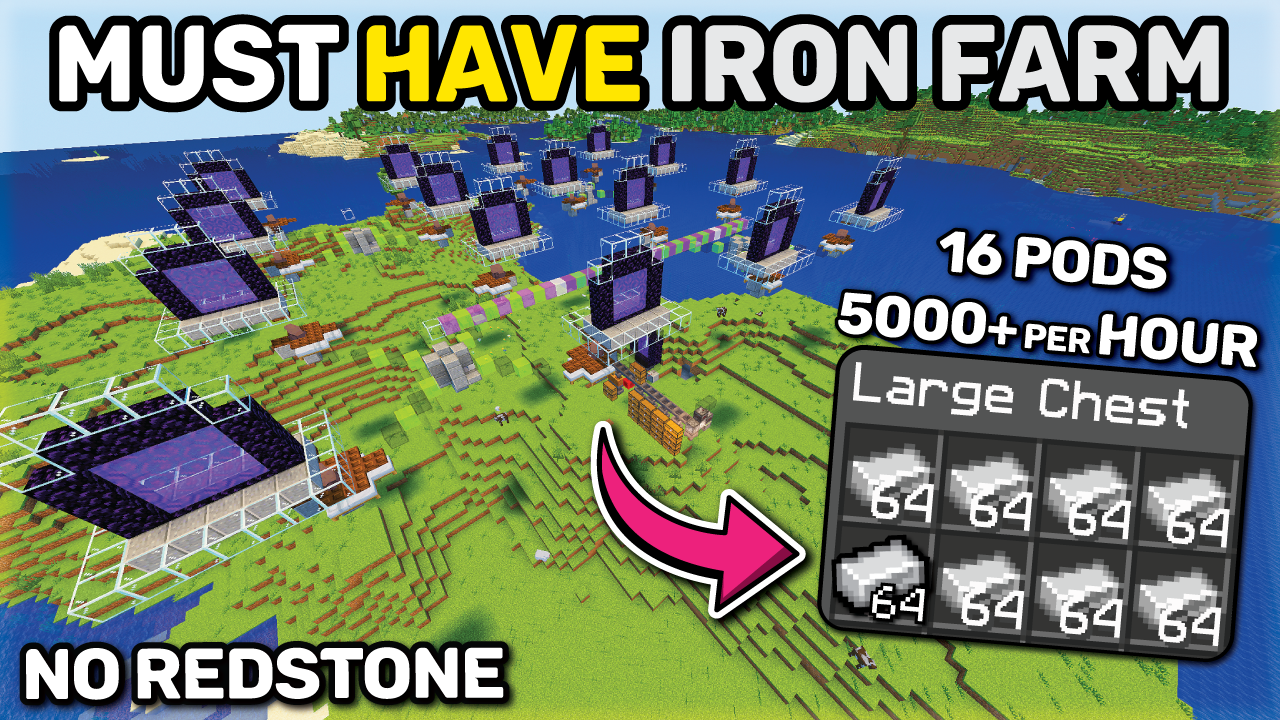 Build Tutorials – tagged "minecraft iron farm" – Chapman Official ...